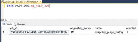sql server retrieve information of sql server agent jobs sql