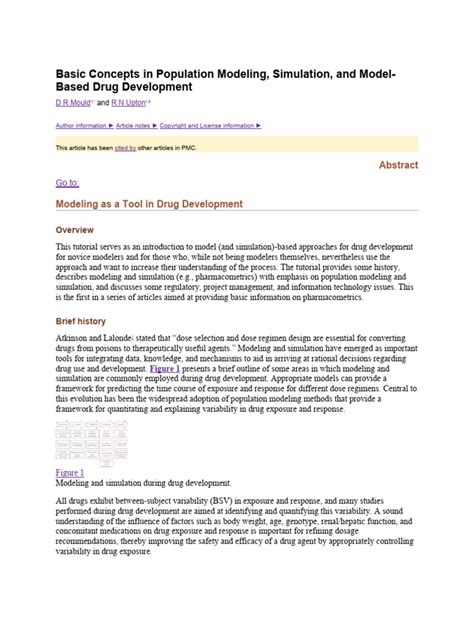 Basic Concepts In Population Modeling Pdf Data Analysis Equations