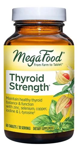 Megafood Fortalecimiento De La Tiroides 60 Tabletas Sabor Sin Sabor