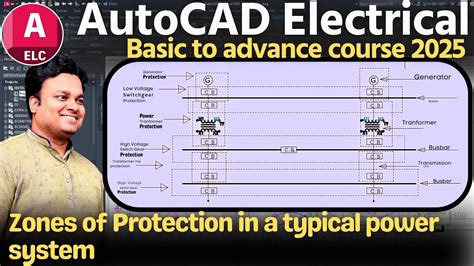 Zones Of Protection In A Typical Power System In AutoCAD Electrical