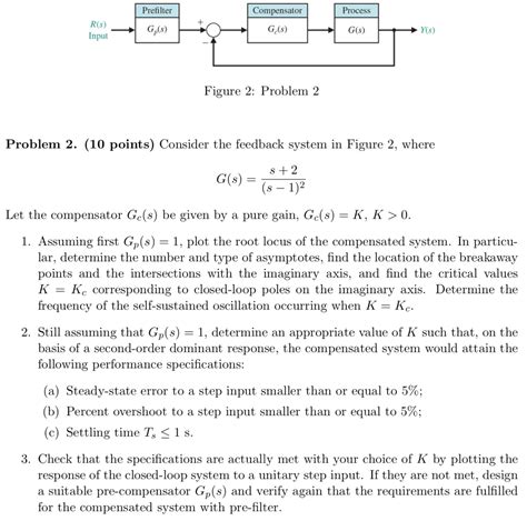 solved prefilter compensator process r s input gp s ge s