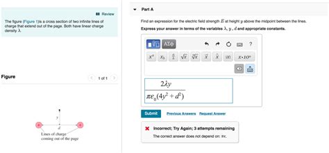 Solved Part A Review The Figure Figure 1 Is A Cross Section