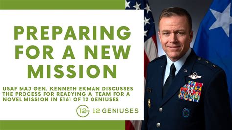 Usaf Maj Gen Kenneth Ekman Preparing For A Mission Youtube