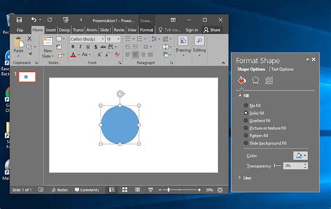 format task panes in powerpoint 2016 for windows