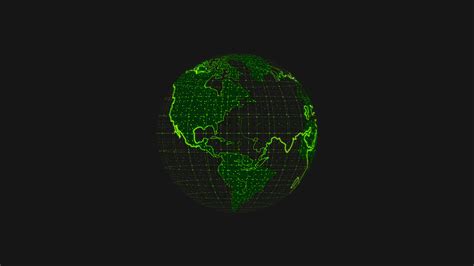 Seamless Loop Animation Of Rotating Globe Planet Earth Animation Video Transparent Background