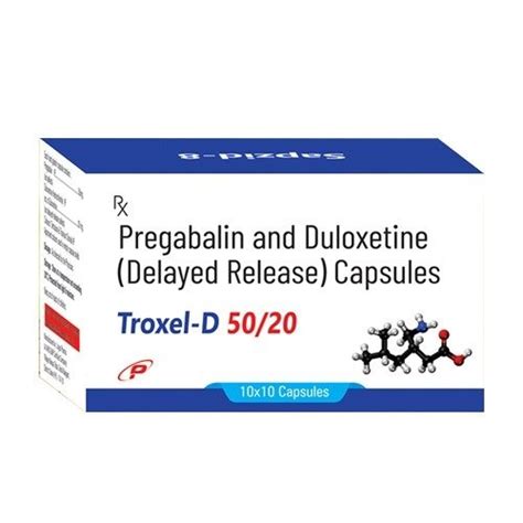Buy Pregabalin Duloxetine 50 20 Capsules Troxel D 50 20 Best Product