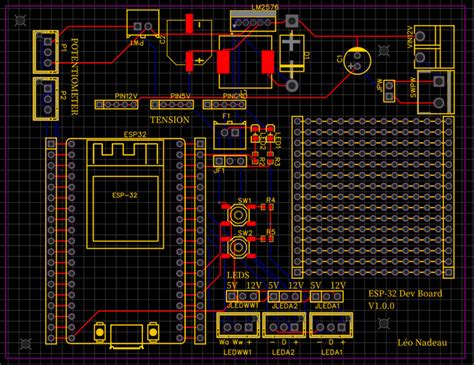 Wanted To Create A Custom Pcb As A Dev Board For Esp32 Added A Voltage