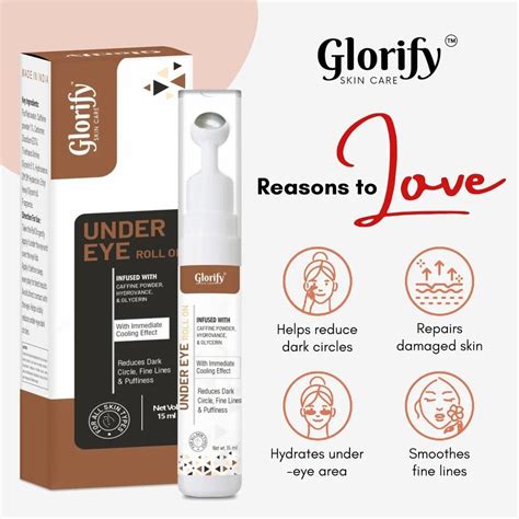 White Glorify Under Eye Roll On Gel Packaging Size 15 Ml At ₹ 449
