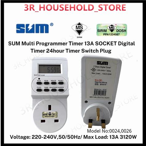 🔥hot Item【special Promotion 】original Sum 24 Hours Digital 3pin Plug In
