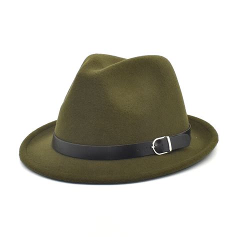 European Classical Felt Fedoras Hat For Men Women Grandado