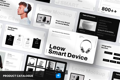 2025科技风ui设计ppt模板 企业级智能设备产品展示素材 数字产品画册下载 果觅网（gooodme）