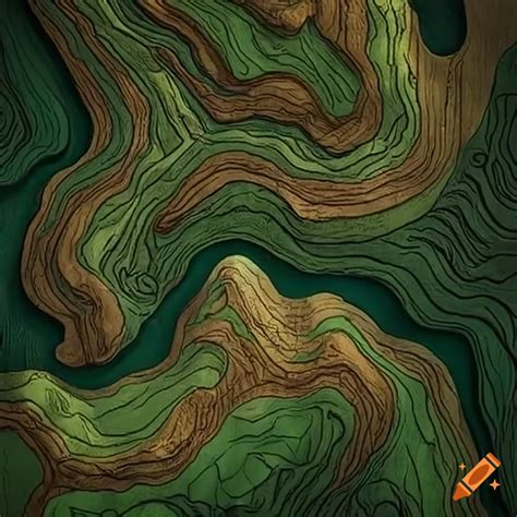 Topographic Map Of A Forest Topographic Map Of A Forest