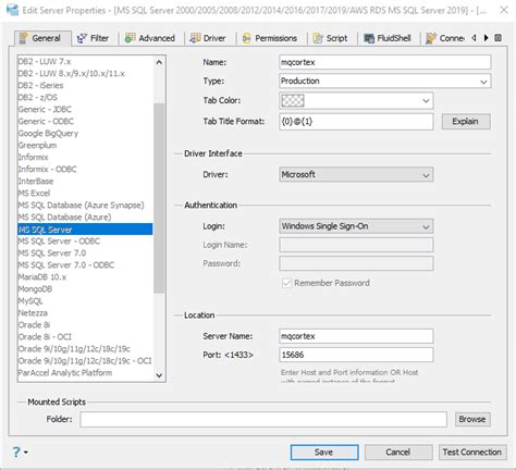 15912 Test Connection Fails For Cluster Failover Instances Of Sql
