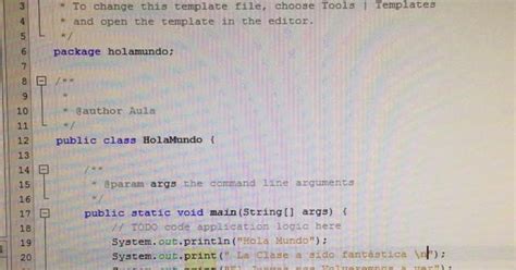 el hola mundo de mis alumnos en java y netbeans
