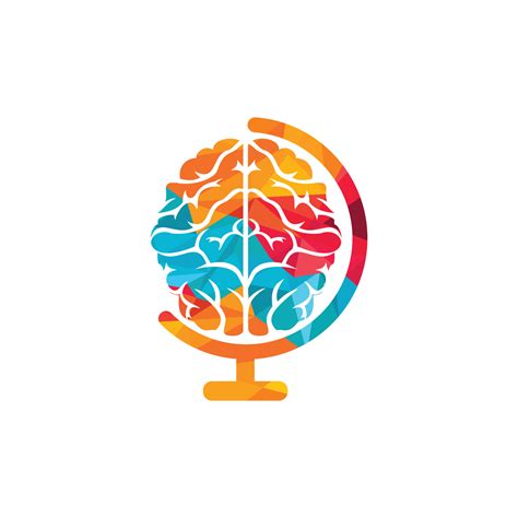 Brain Planet Vector Logo Template Smart World Logo Symbol Design
