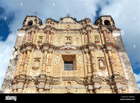 Santo Domingo Baroque Style Church Facade San Cristobal De Las Casas