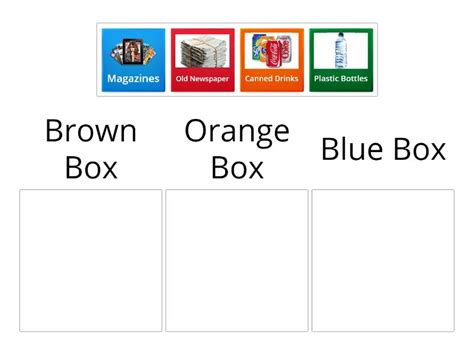 Put Them Into The Right Bin Categorize