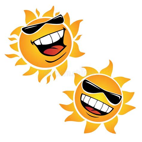 Smiling Sun Sunglasses Stock Illustrations 4592 Smiling Sun