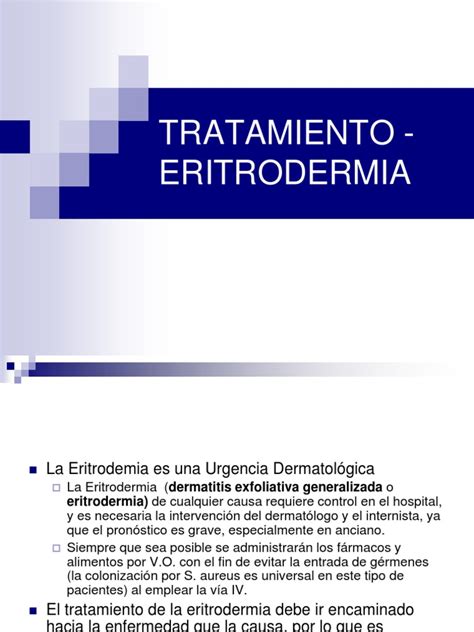 Tratamiento Eritrodermia