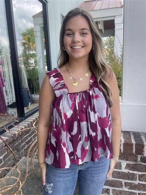 Zoey Swing Tank Deep Spirit Print