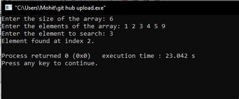 Github Dikshameena03 Expt 6 Linear Search Using Switch Case