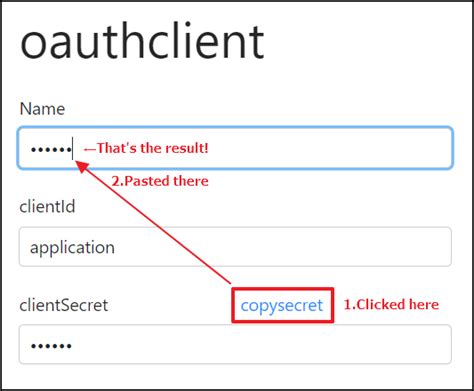 Openflow Oauthclient Clientsecret Wont Copy Opencore Openiap