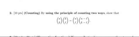 solved 2 [10 pts counting by using the principle of