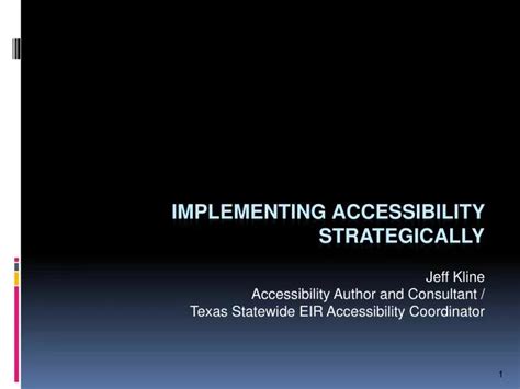 ppt implementing accessibility strategically powerpoint presentation