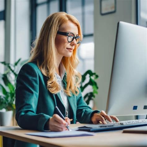 Premium Photo Analyst Works On Personal Computer Showing Business Analytics Dashboard With