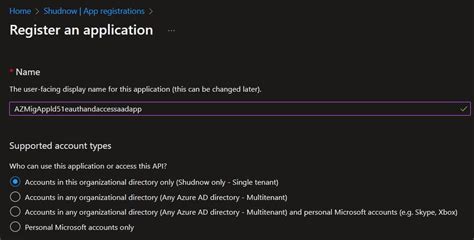 Pre Creating Azure Ad App For Azure Migrate Elan Shudnows Blog