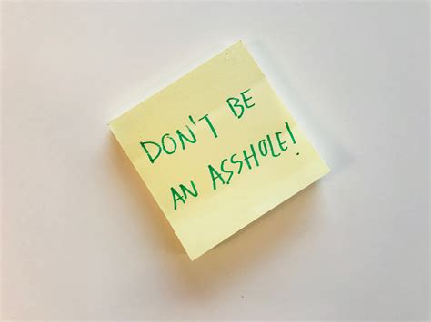 My Theme For 2018 Dont Be An Asshole