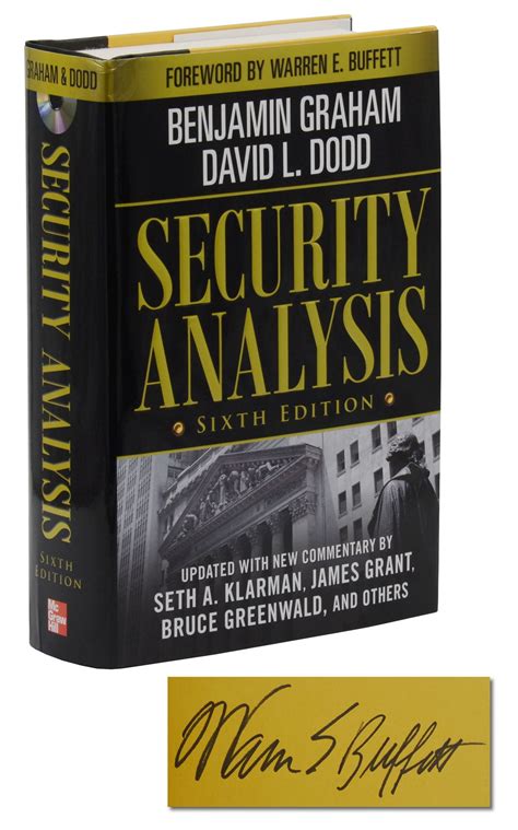 Security Analysis Book By Benjamin Graham Quant Rl