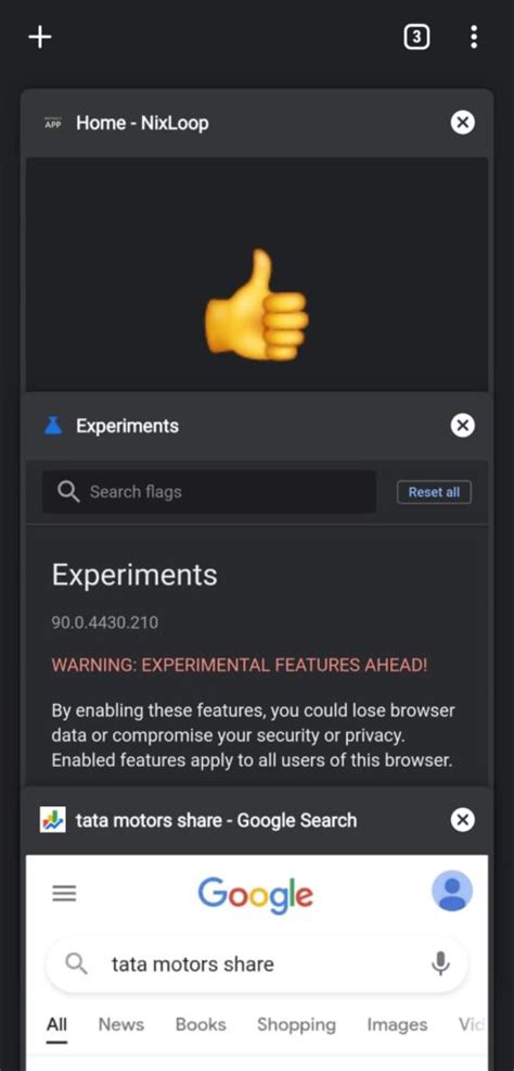 How To Change Chrome Tab View In Android To Old Style Nixloop