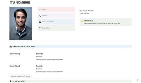 Ats Optimized Cv Notion Template
