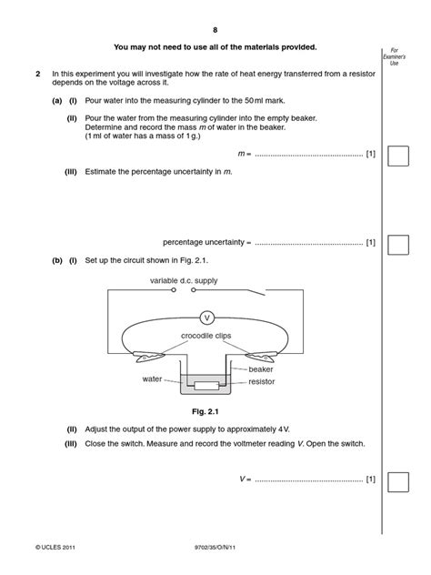 Practical 13 Electricity 4 Pdf Voltage Resistor
