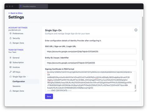 Single Sign On Sso Plausible Docs