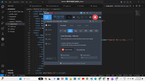 my web development internship at prodigyinfotech abhishek shinde posted on the topic linkedin