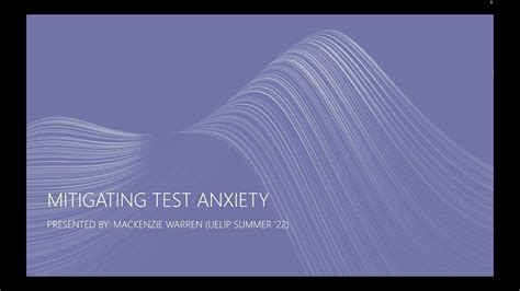 Best Practices For Mitigating Test Anxiety Youtube