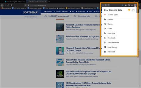 Clear Browsing Data For Firefox Download Free Windows 5 0 0 Softpedia
