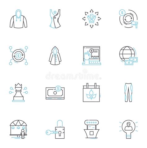 Customer Service Linear Icons Set Satisfaction Support Experience Loyalty Response Empathy
