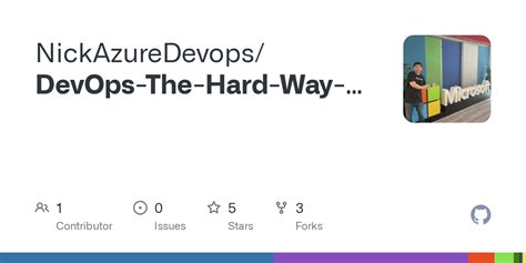 GitHub NickAzureDevops DevOps The Hard Way Azure