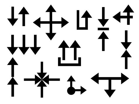 Arrows Set Arrow Icon Collection Vector Art At Vecteezy