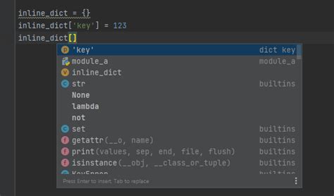 Introspection And Autocompletion On An Imported Dictionary Ides Support Intellij Platform