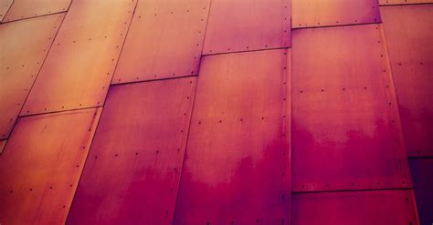 강철 강철 패널 건물 외장 건설 건축 관념적인 구조 그라데이션 금속 기분 나쁜 색칠 녹 녹슨 도시 경관 도시 디자인 도시 풍경 도시의 디자인