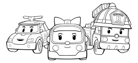 Coloriage Robocar Poli Coloriages Pour Enfants Imprimer