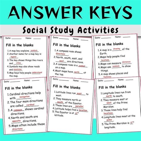 Map Skills Worksheets Reading Comprehension Passages Activities