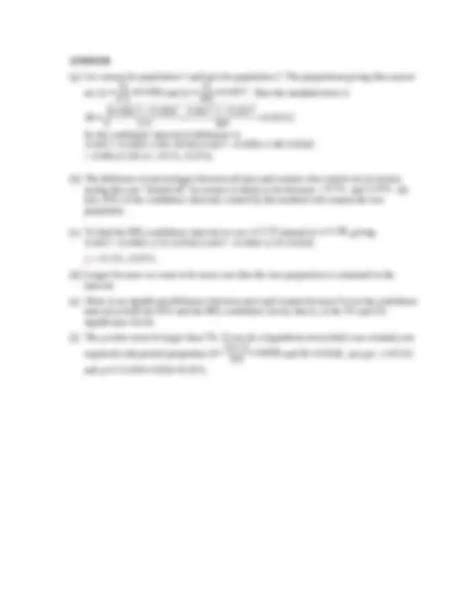 Extra Quiz 5 On Introduction To Statistics And Biostatistics Math 263