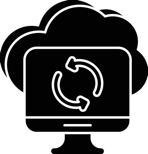 Cloud Application Glyph Icon Design Style 28263706 Vector Art At Vecteezy
