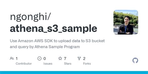 GitHub Ngonghi Athena S Sample Use Amazon AWS SDK To Upload Data To S Bucket And Query By