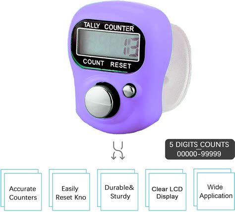 contador electrónico de dedos mini pantalla digital lcd contador de